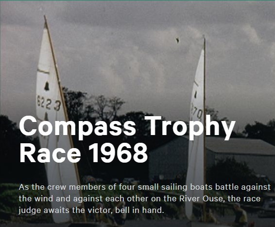 Films from 1960s of vintage boats racing in York - International GP14 ...